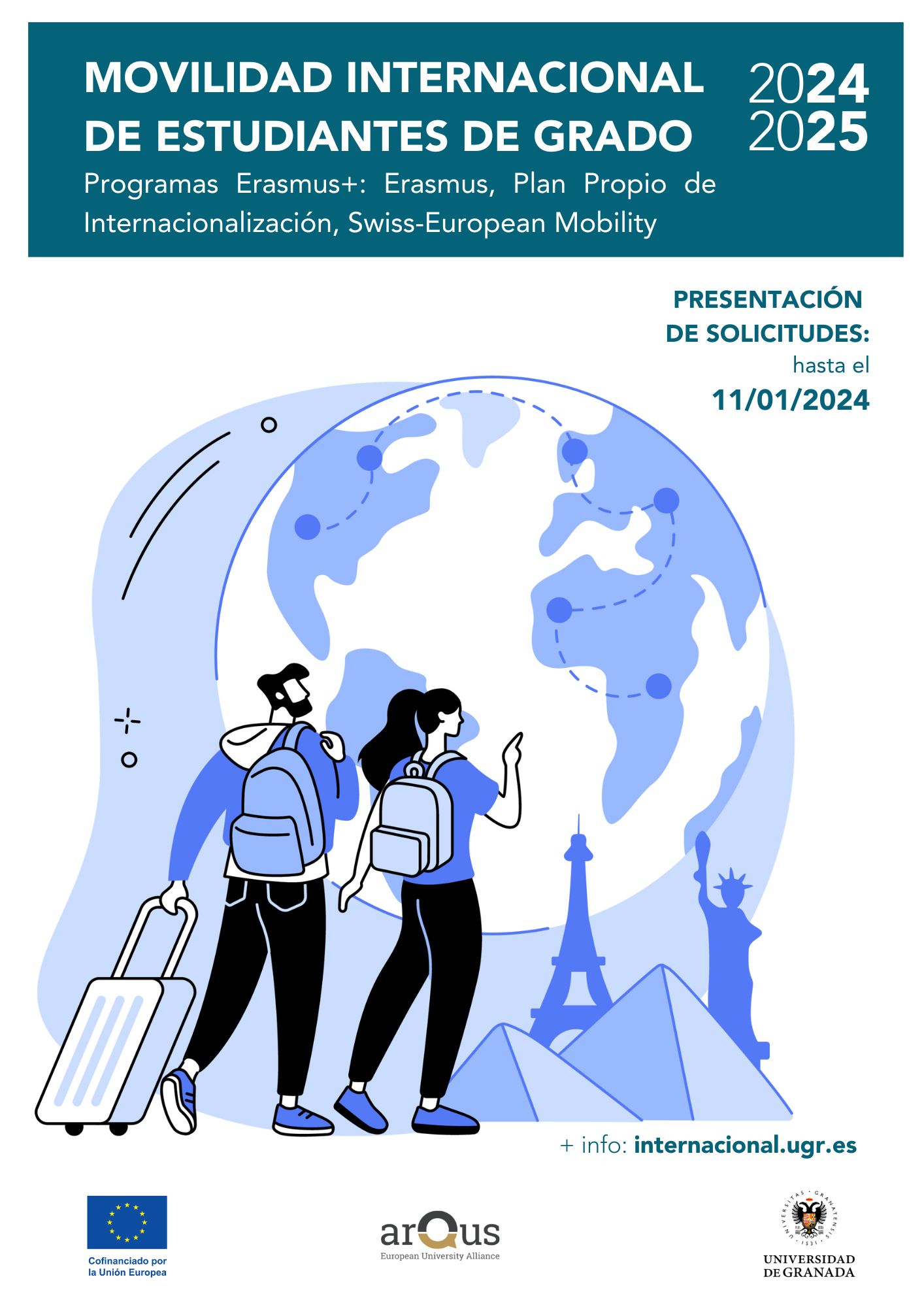 Convocatoria de movilidad internacional de Grado 2024/2025 | Universidad de Granada